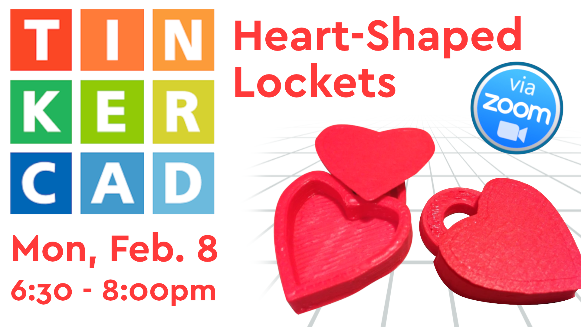 ONLINE: TinkerCAD Heart Locket | Sayville Library