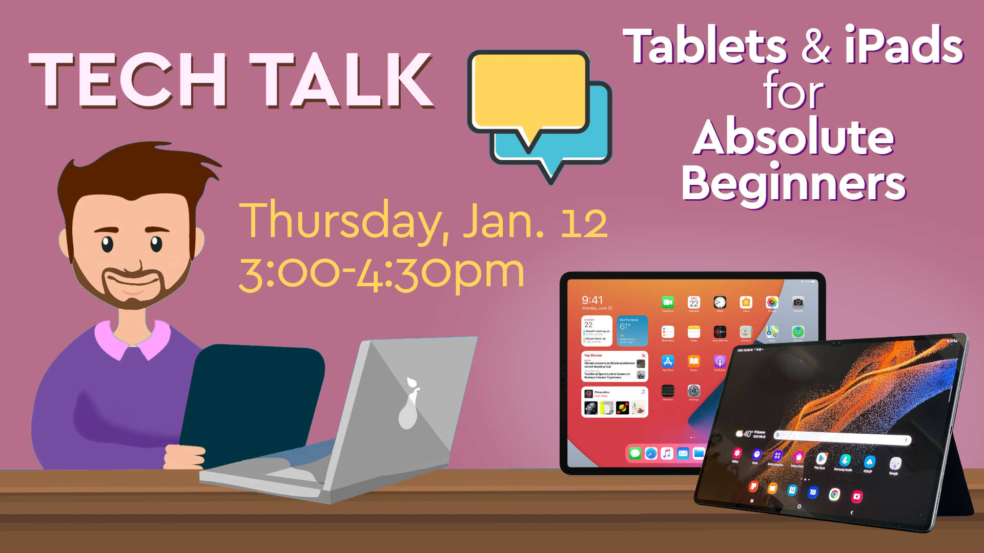 Tech Talk: iPads & Tablets for Beginners | Sayville Library