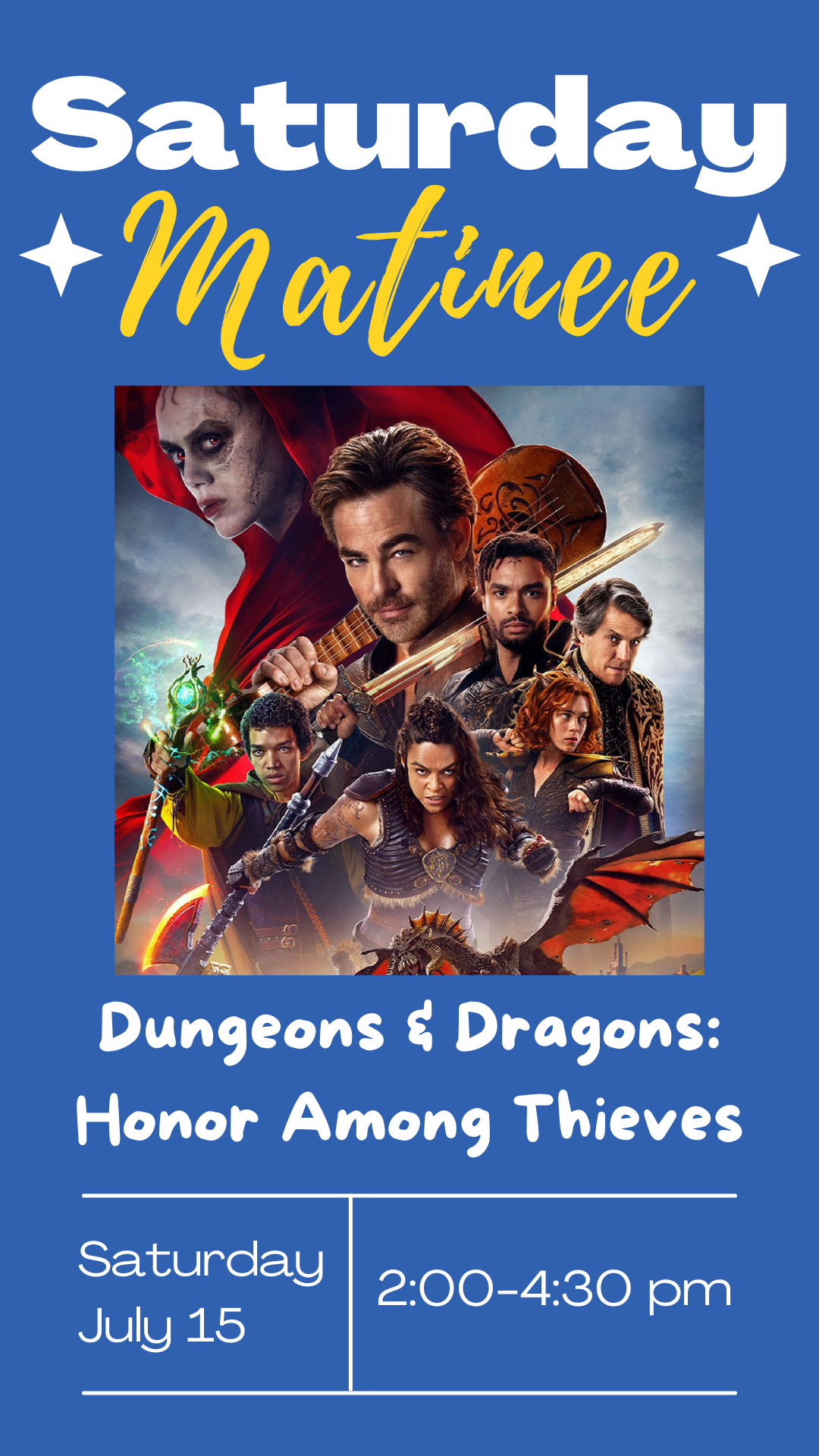 Saturday Matinee Movies